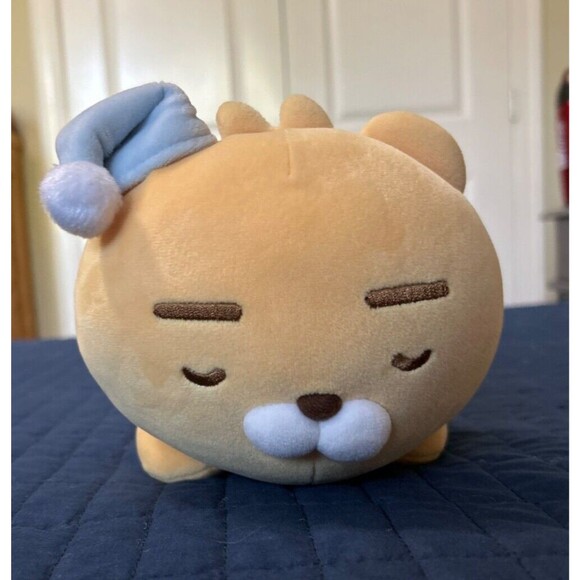 Kakao Friends | Toys | Kakao Friends Ryan Lion Sleeping Nightcap Soft ...